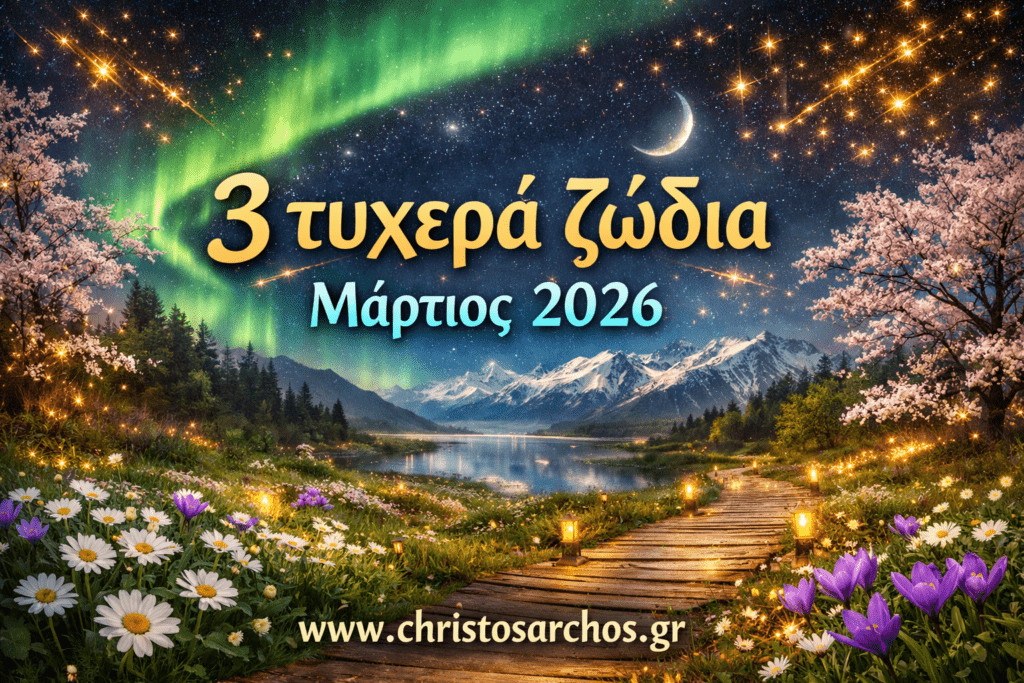 Τα 3 Υπερτυχερά Ζώδια του Μαρτίου 2026 - Χρήστος Άρχος